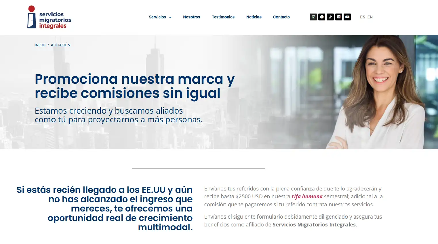 Promociona nuestra marca | Servicios Migratorios Integrales